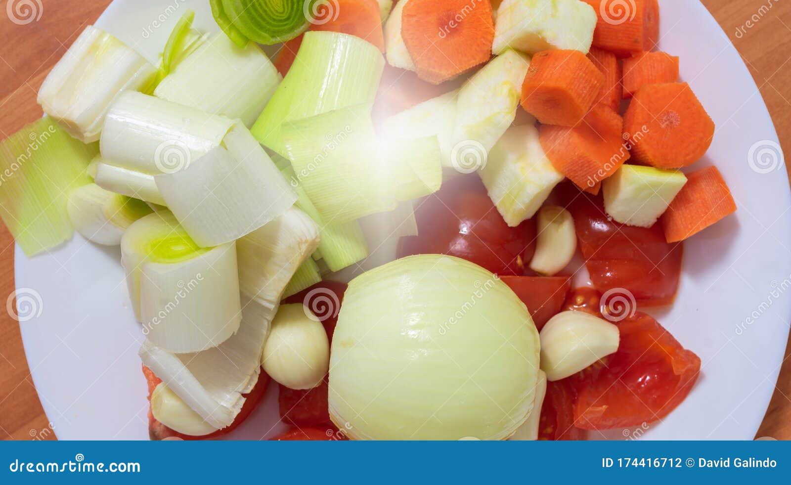 Mix of Cut Vegetables Ready To Cook Stock Photo - Image of cookery ...