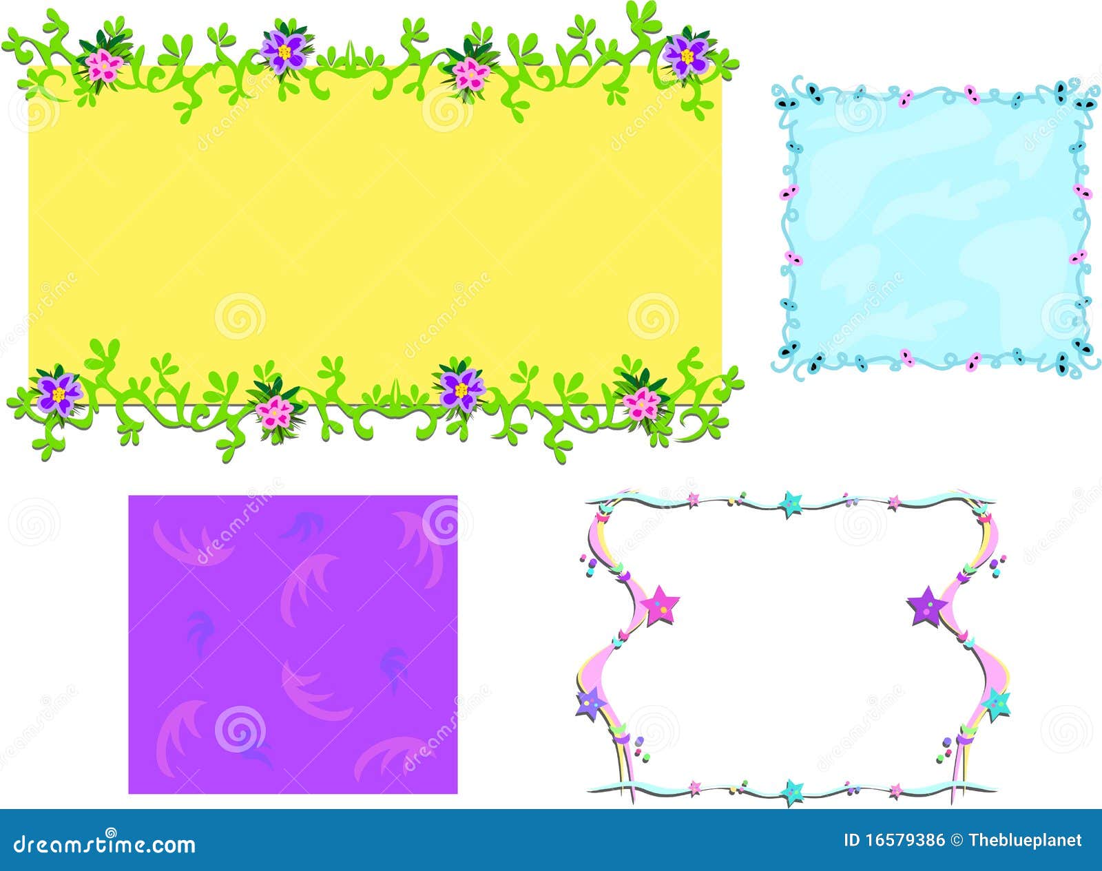 Mix of Different Colorful Frames Stock Vector - Illustration of ...