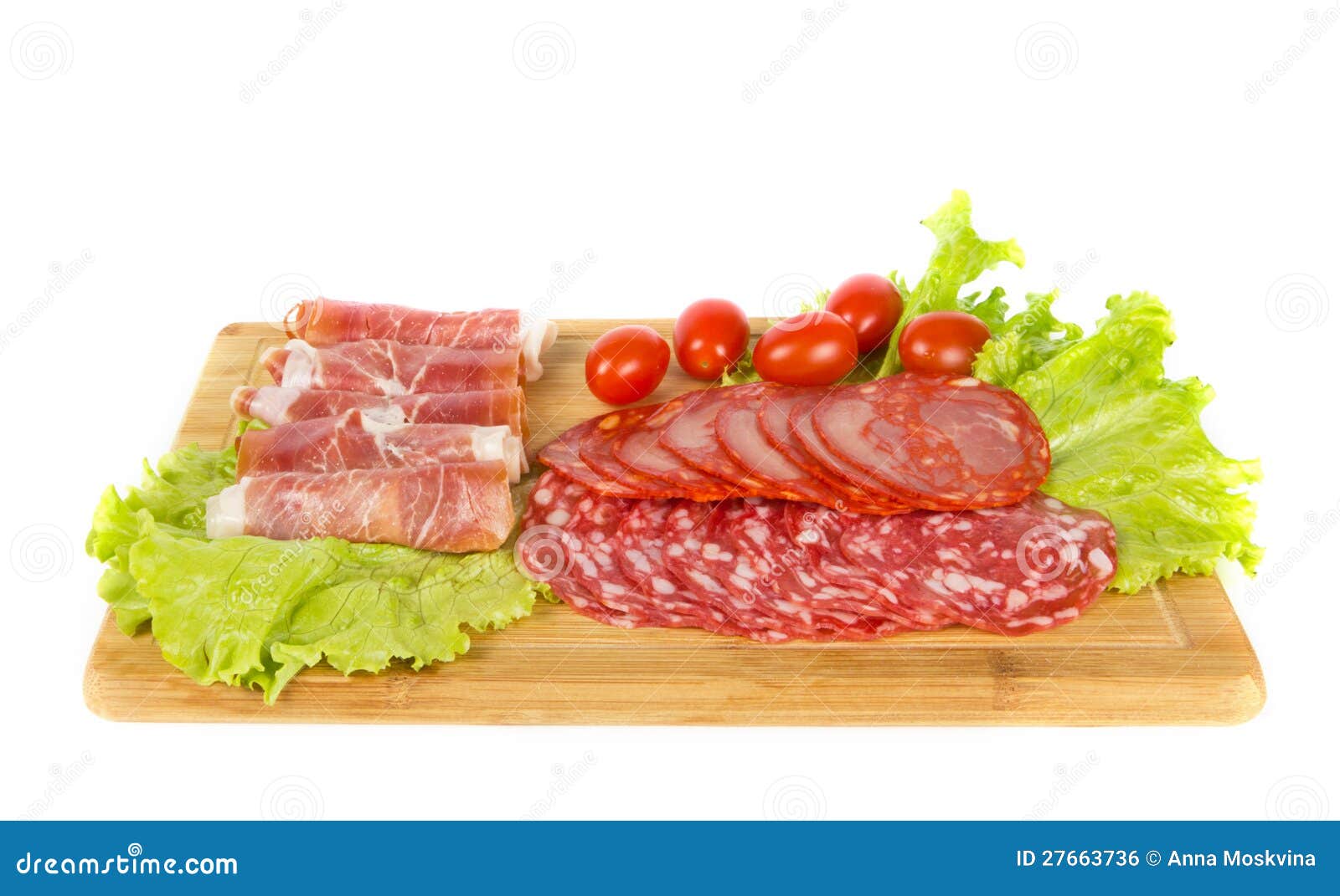 Mix of Different Meat Snackes on White Stock Photo - Image of bacon ...