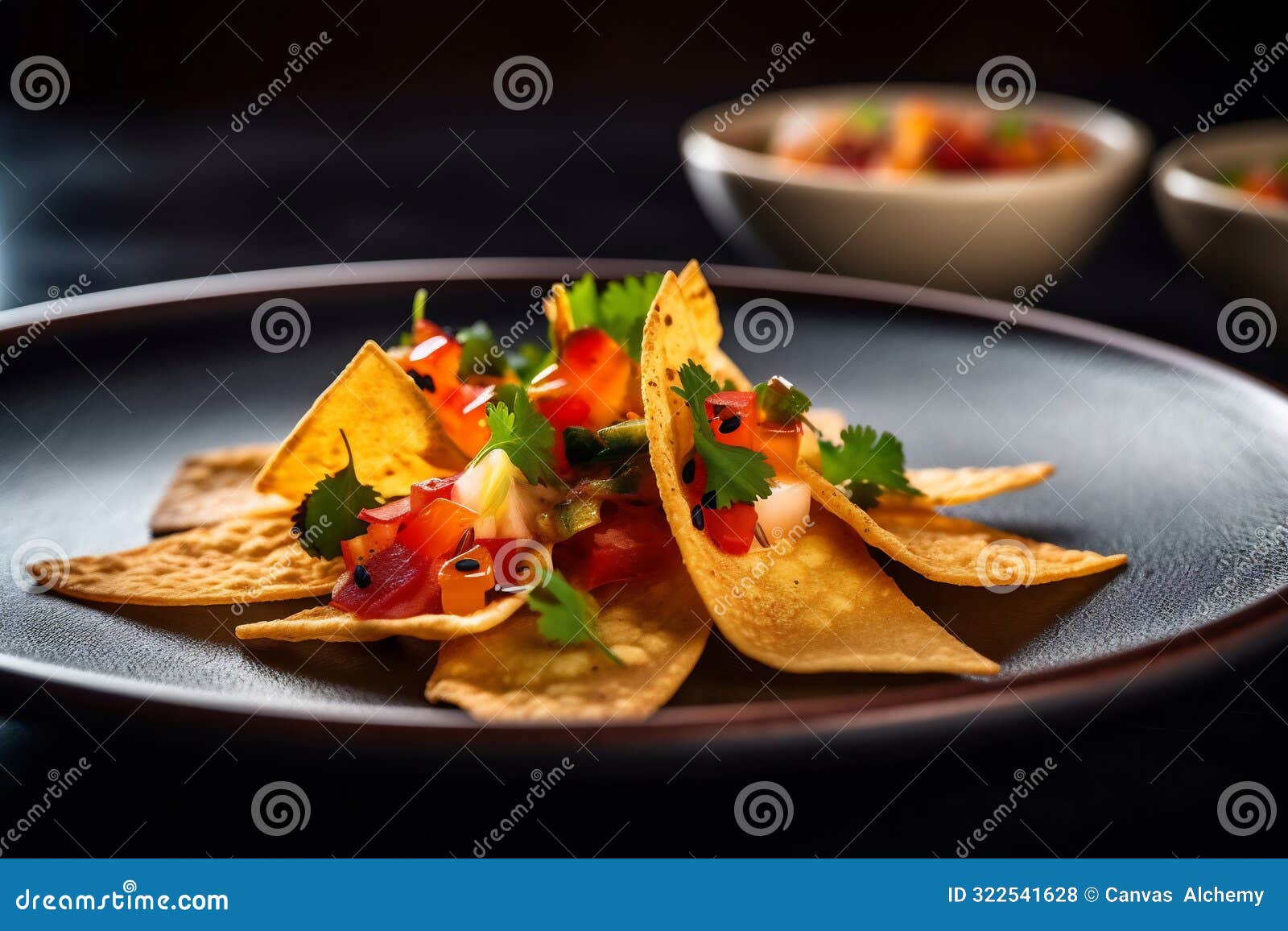 Mix of Different Snacks and Appetizers on a Plate Stock Photo - Image ...