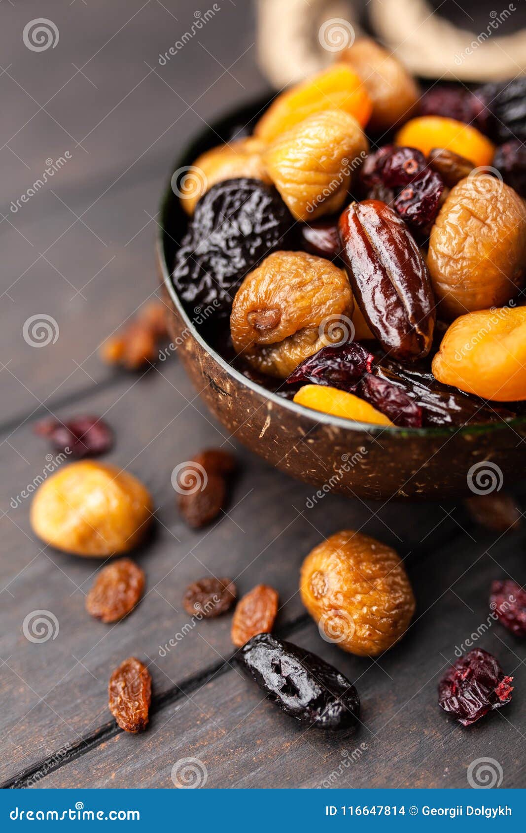 A mix of dried fruit stock photo. Image of delicious - 116647814