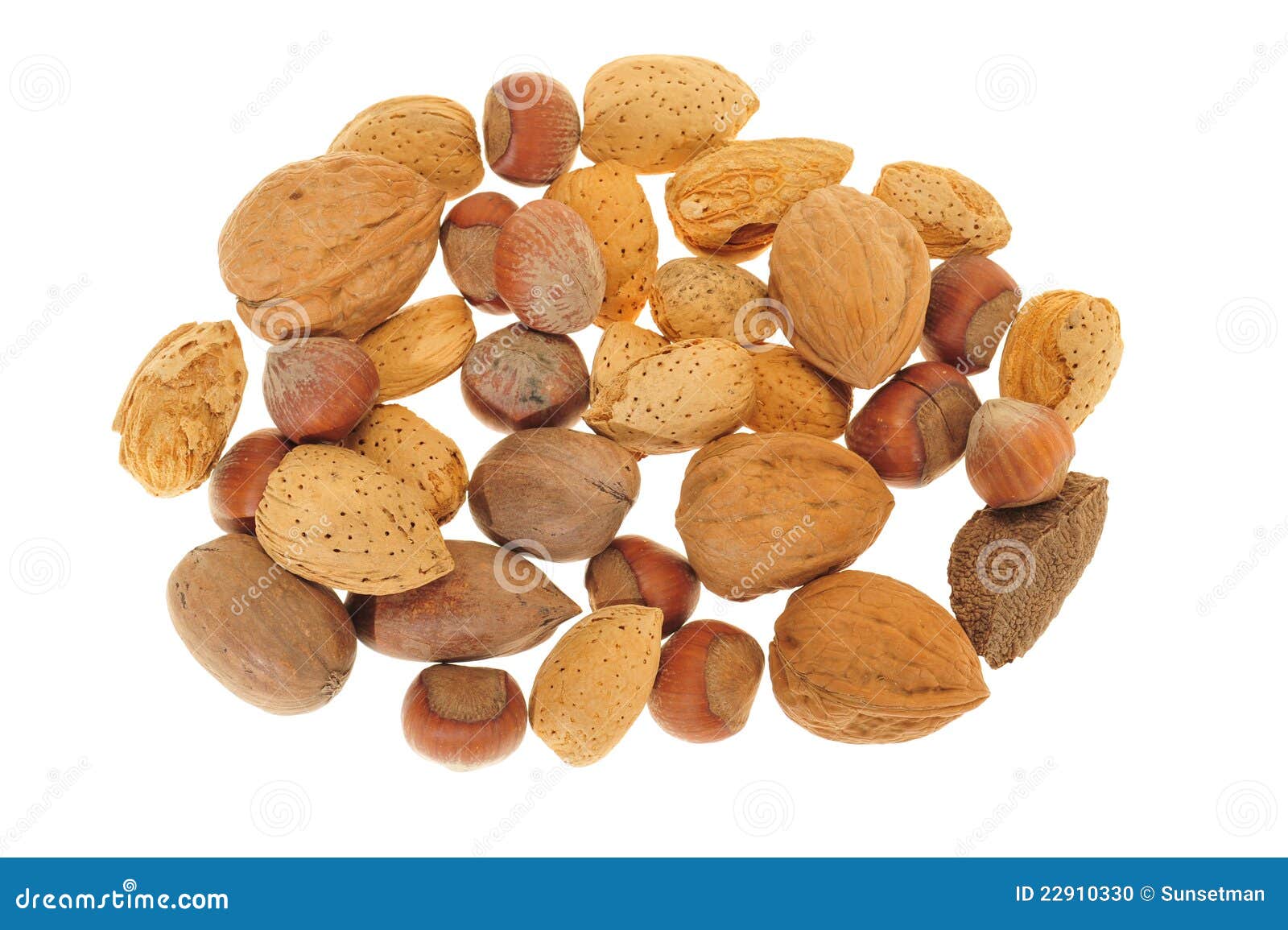 Mix Dried Nuts stock photo. Image of pecan, healthy, meal - 22910330