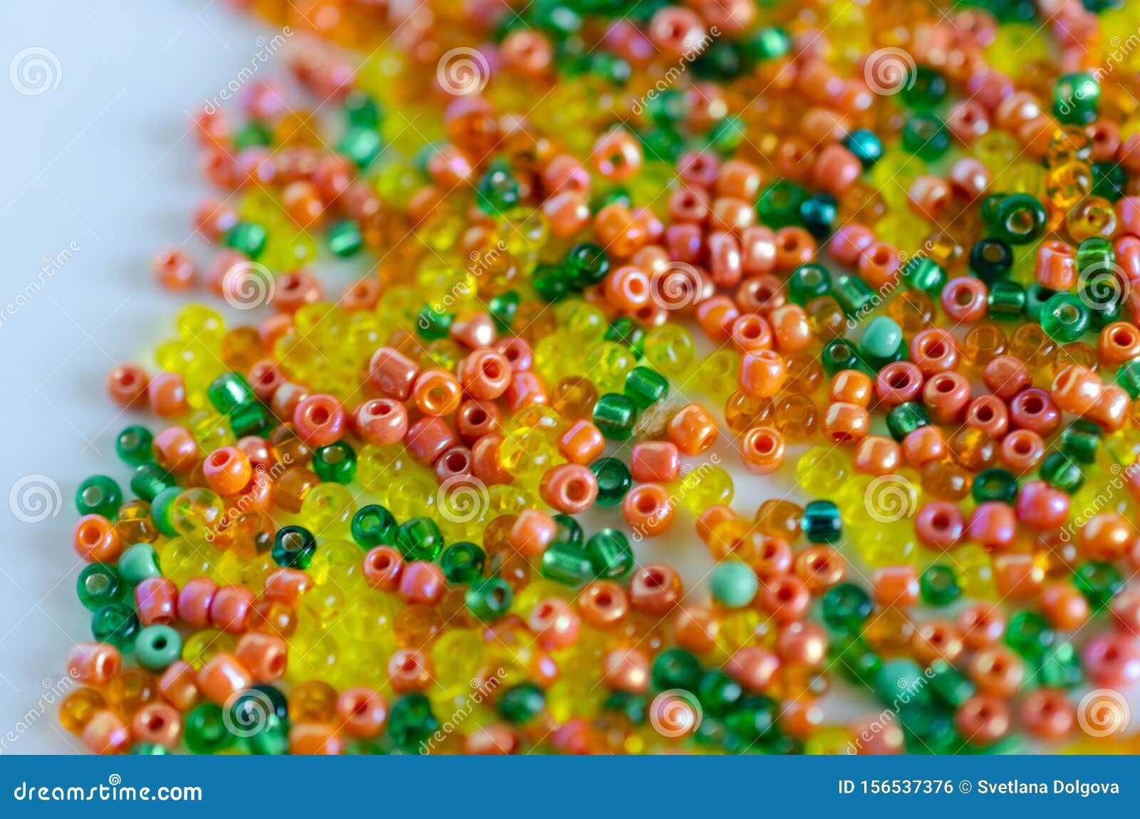 Mix of Fall Colors Seed Beads, Texture Background Stock Photo - Image ...