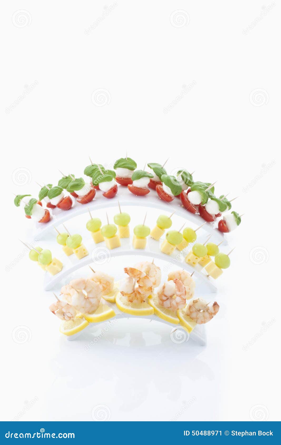 Mix of Finger Food in Tooth Picks Stock Image - Image of herbs ...
