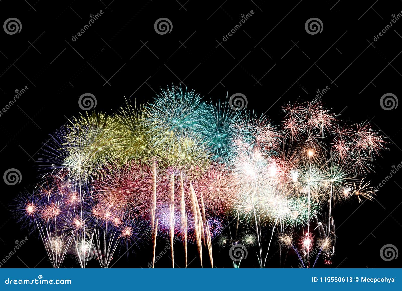 Mix Fireworks or Firecracker. Stock Image - Image of festival, night ...