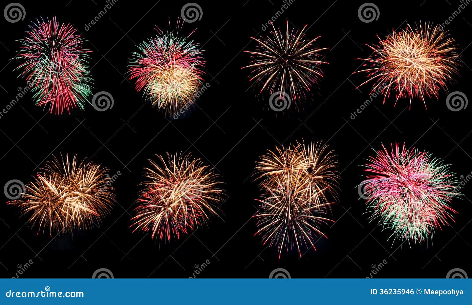 Mix Fireworks or Firecracker. Stock Photo - Image of spectacular, night ...