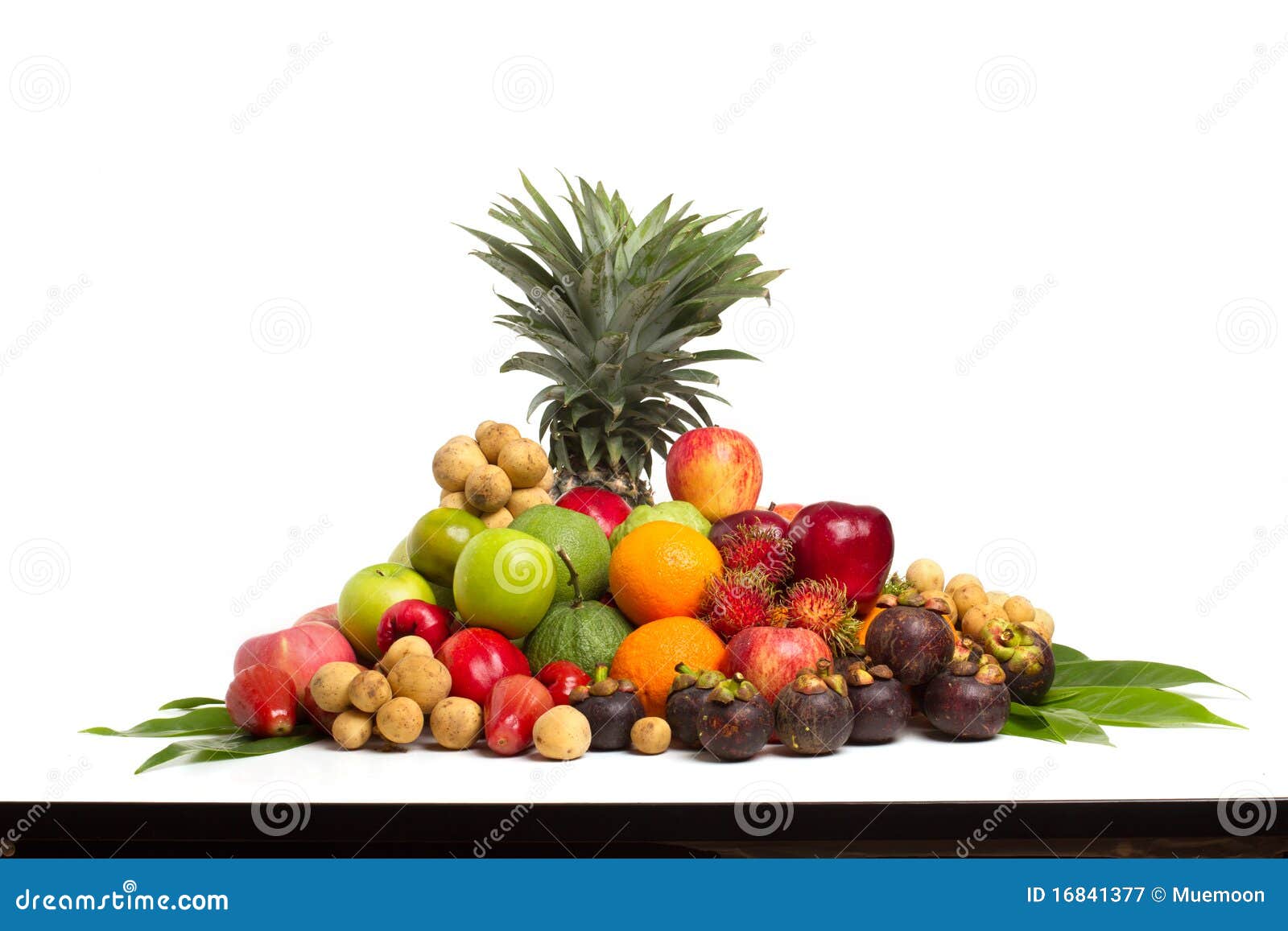 Mix fruit stock image. Image of longan, orange, rambutan - 16841377