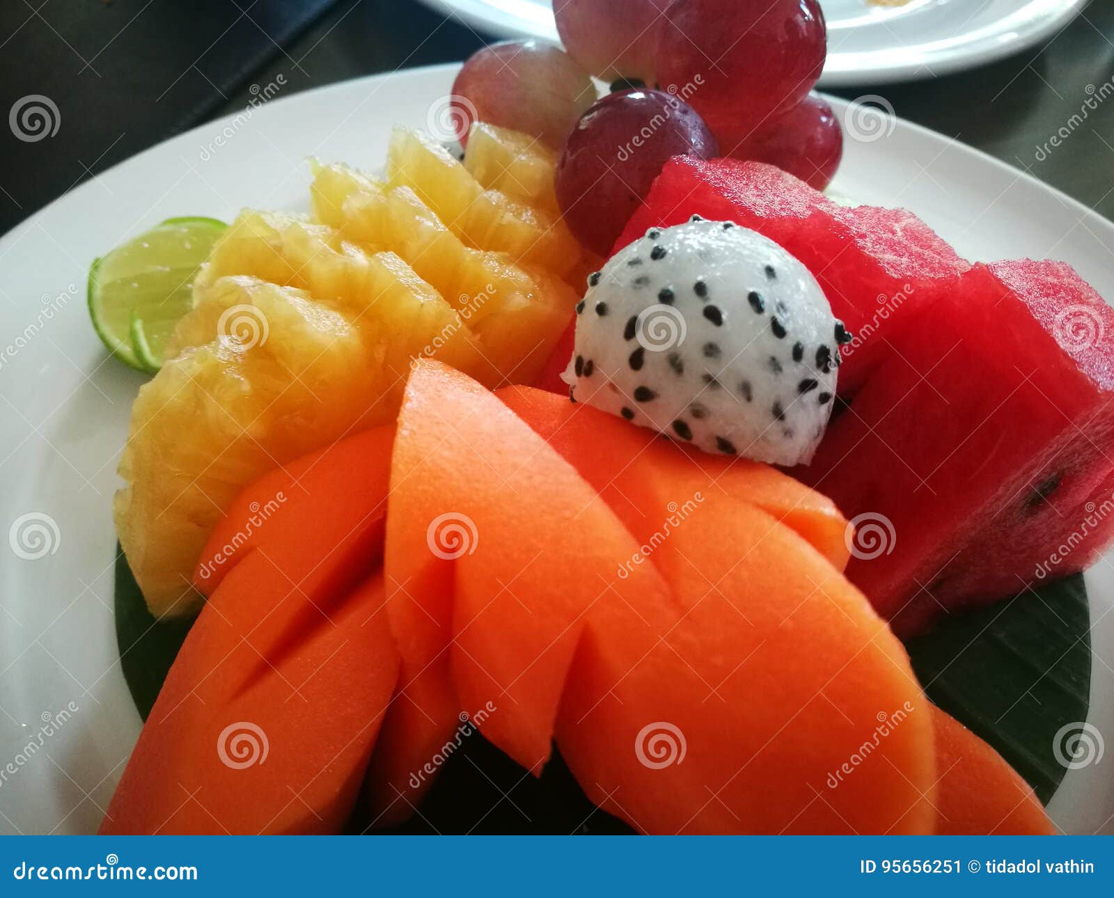 Mix fruit stock image. Image of fruit, thai, lunch, buffet - 95656251