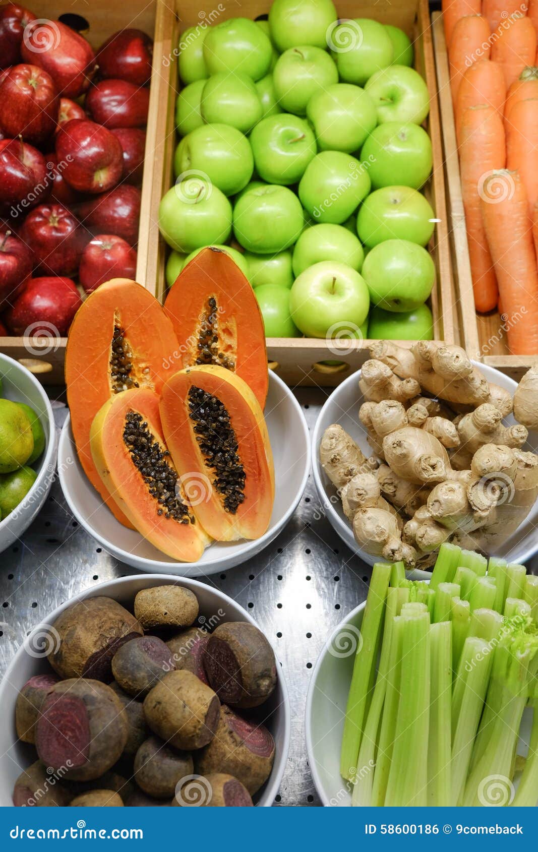 Mix fruit stock photo. Image of fresh, yellow, slices - 58600186