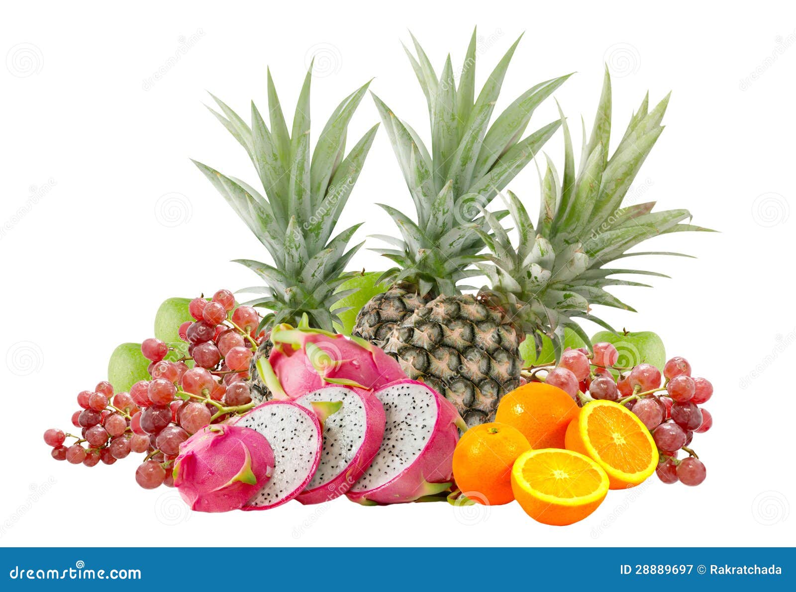 Mix of fruits stock image. Image of combination, dessert - 28889697