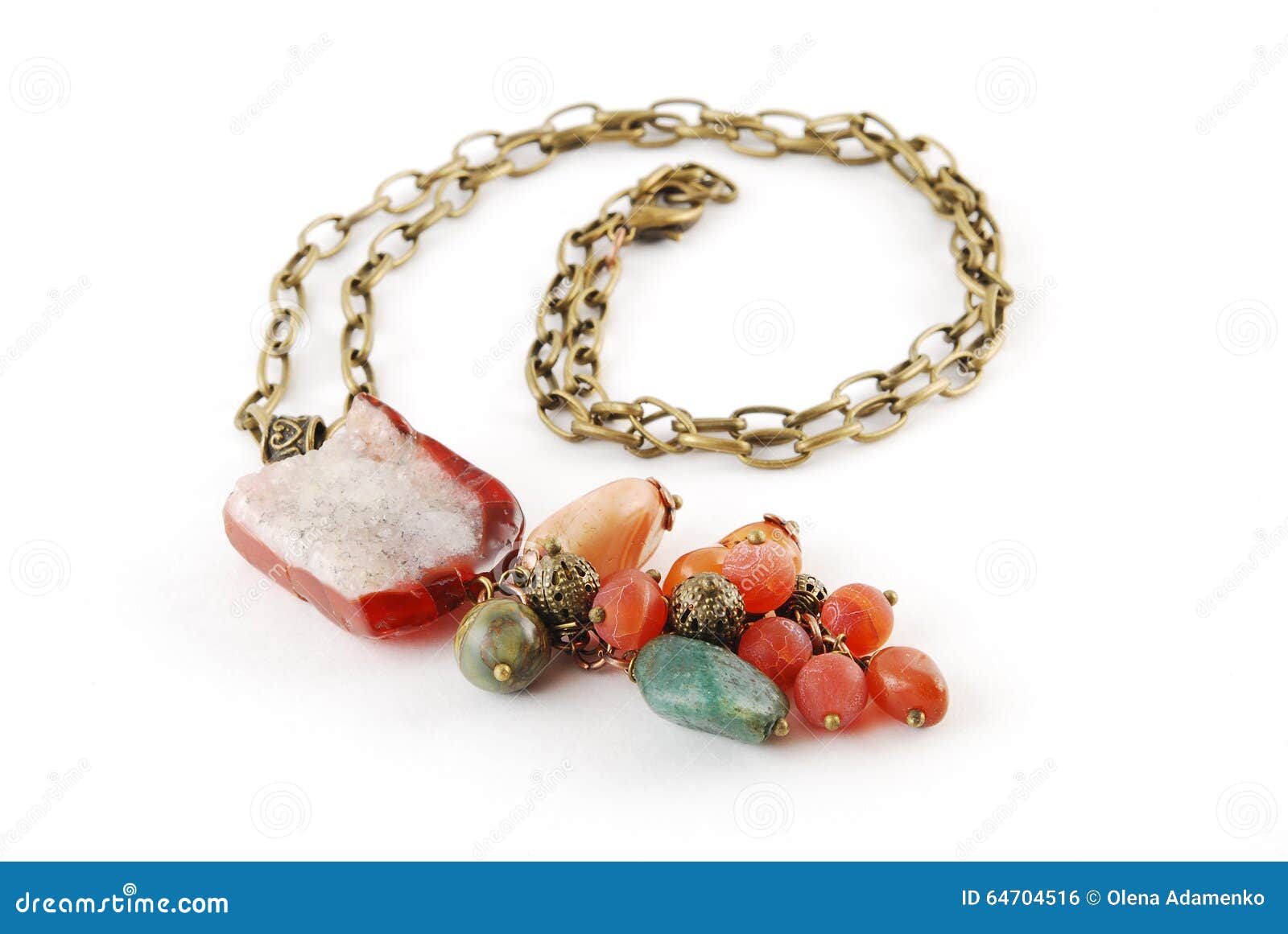 Mix gem necklace stock photo. Image of glamour, elegant - 64704516
