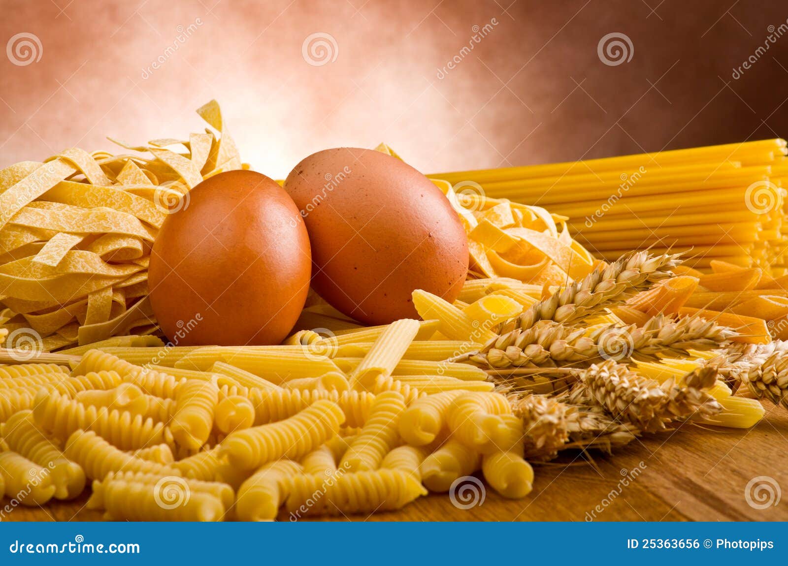 Mix group of italian pasta stock photo. Image of tagliatelle - 25363656