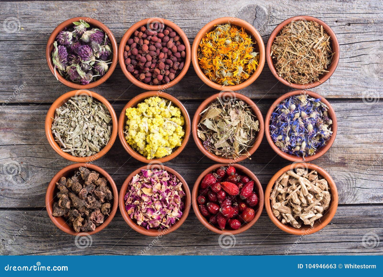 Mix of herbs stock image. Image of green, leaf, herbal - 104946663