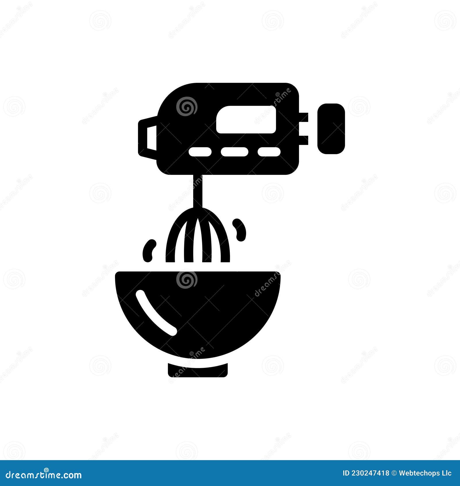 Black Solid Icon for Mixture, Blend and Mixing Stock Vector ...
