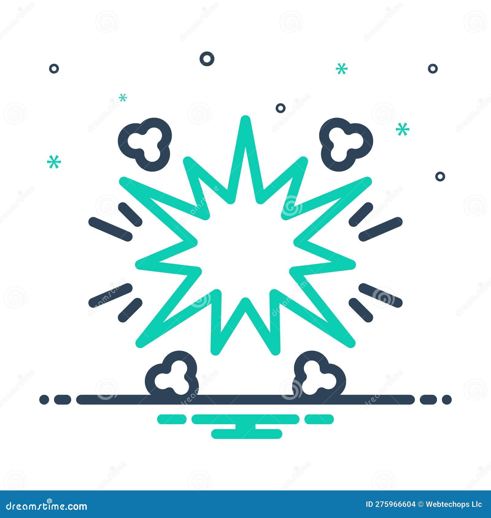 Mix Icon for Boom, Reverberation and Burst Stock Vector - Illustration ...