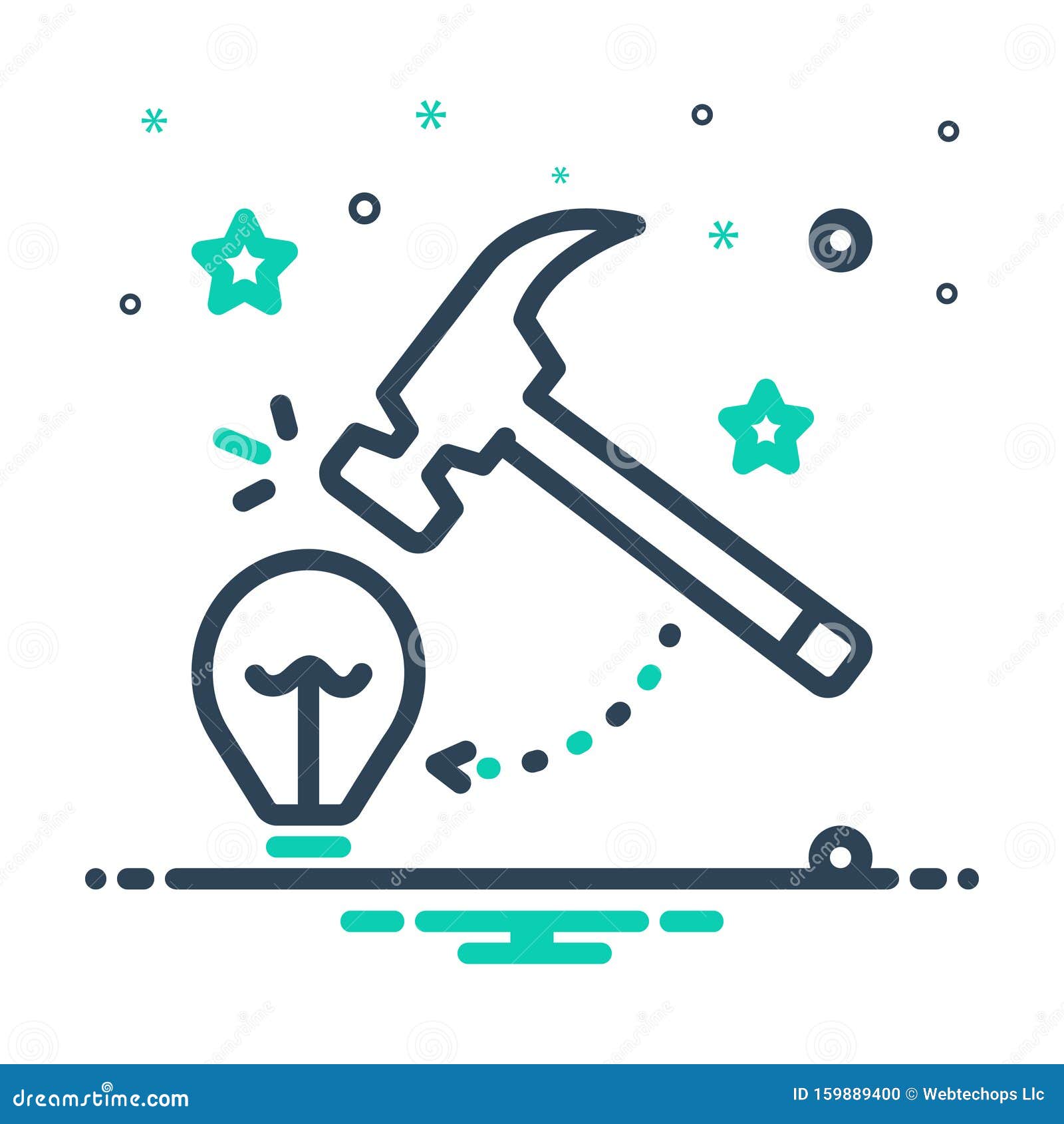 Mix Icon for Breakable, Fragil and Frangible Stock Abbildung ...