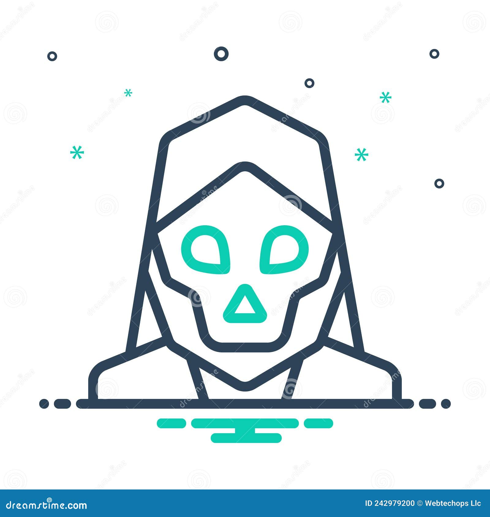 Mix Icon for Doom, Halloween and Grim Stock Vector - Illustration of ...