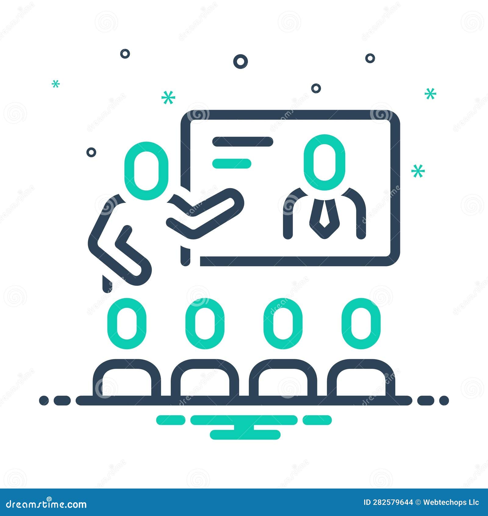 Mix Icon for Intro, Presentation and Training Stock Vector ...