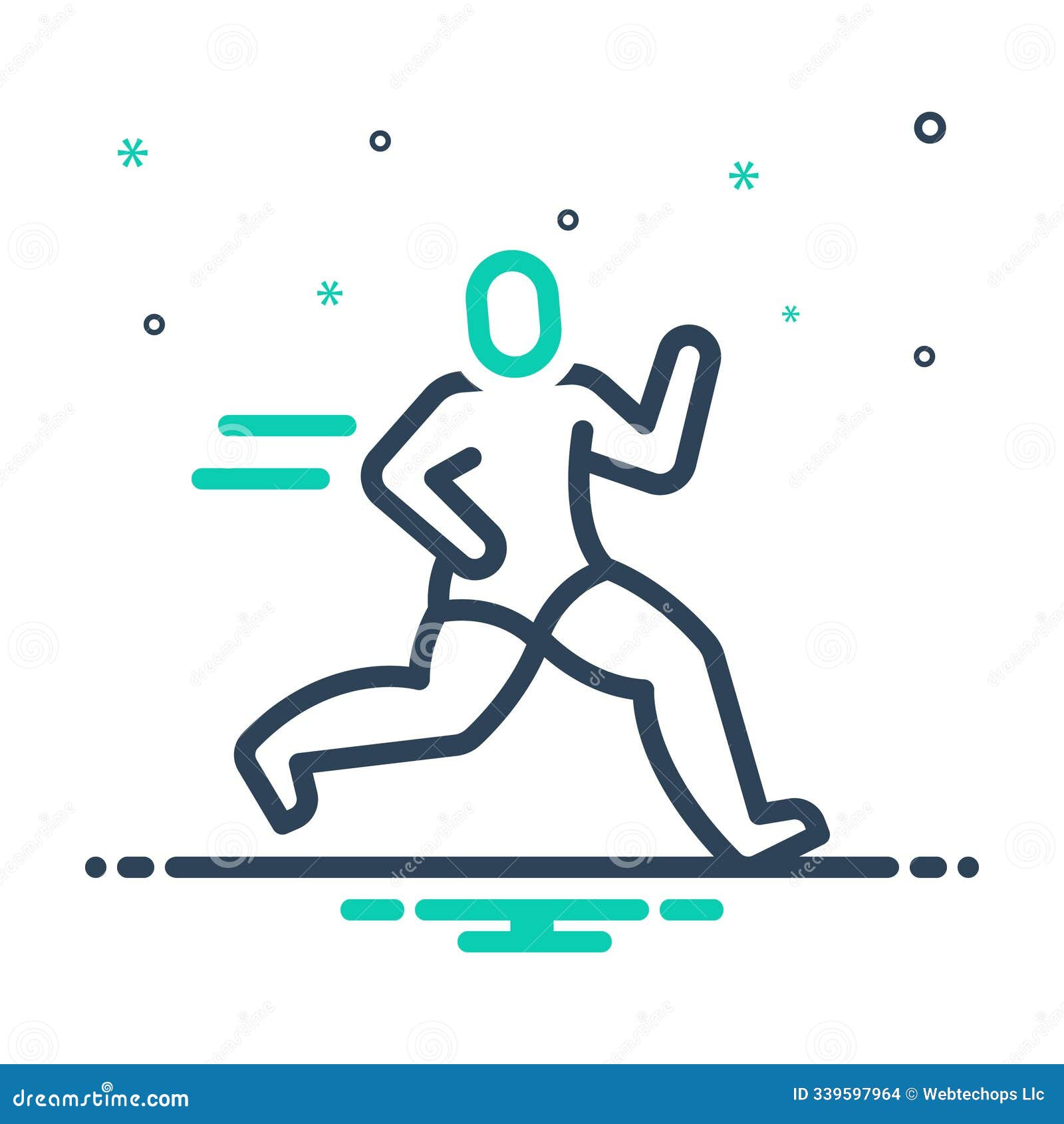 Running, Sprinter, Athlete Cartoon Vector | CartoonDealer.com #102336263