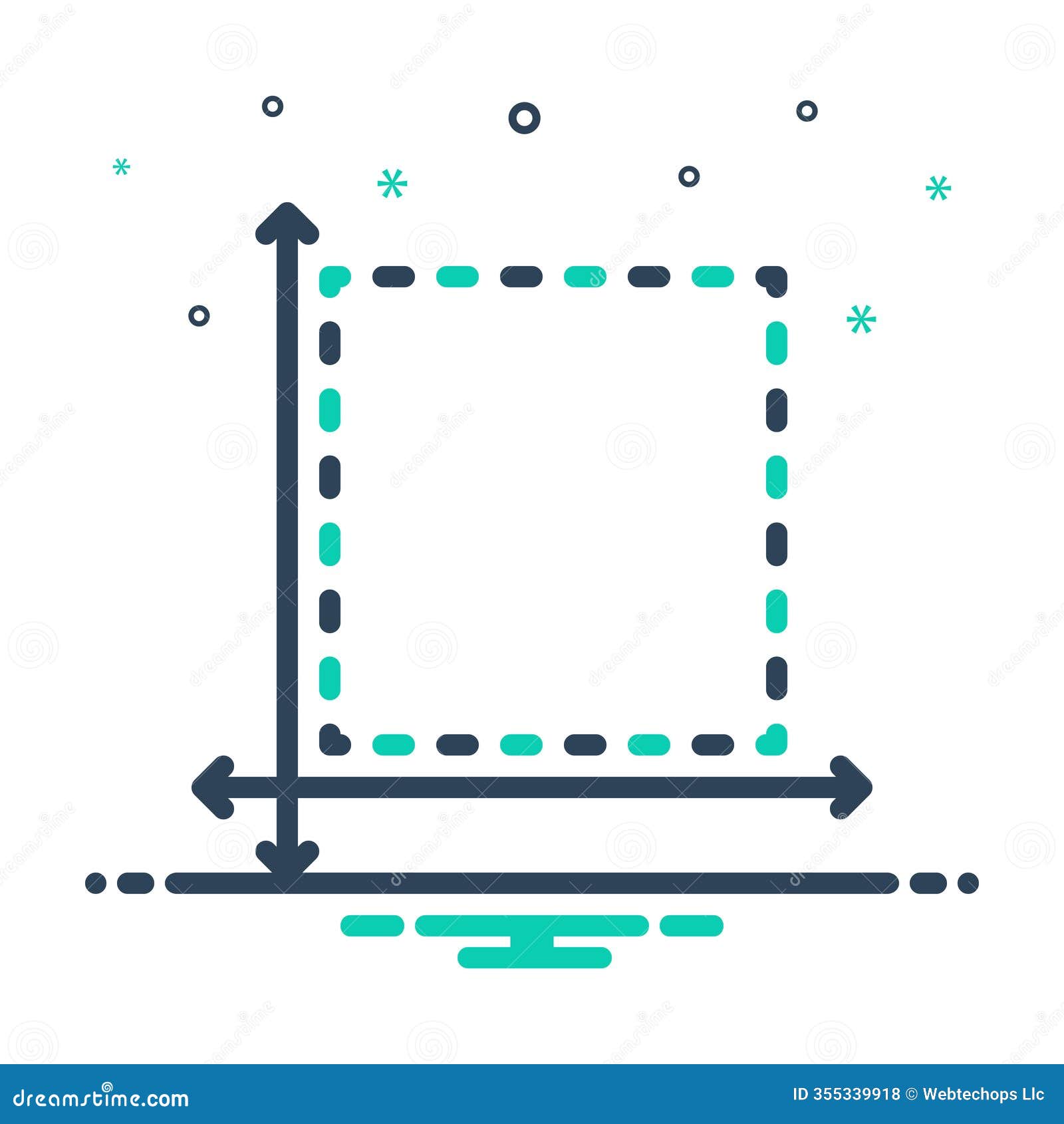 Mix Icon for Size, Straightedge and Scale Stock Illustration ...