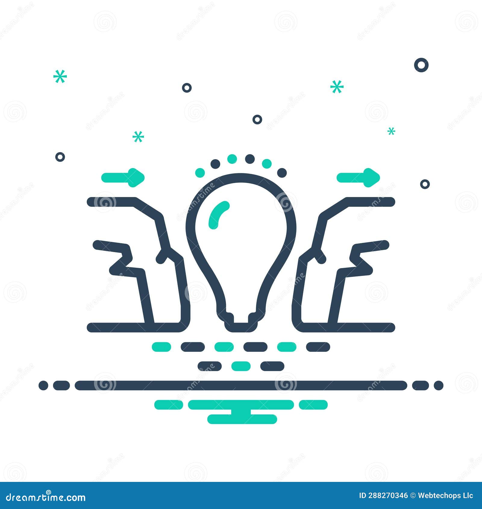 Mix Icon for Solutions, Quick Fix and River Stock Vector - Illustration ...