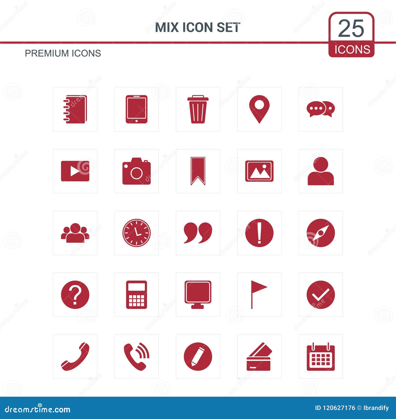 Mix icons set vector stock vector. Illustration of sweet - 120627176