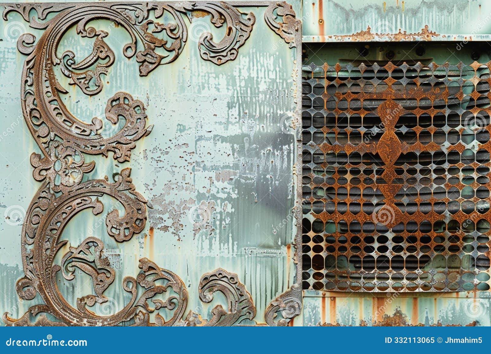 A Mix of Intricate Patterns and Textures within a Condenser Unit Stock ...