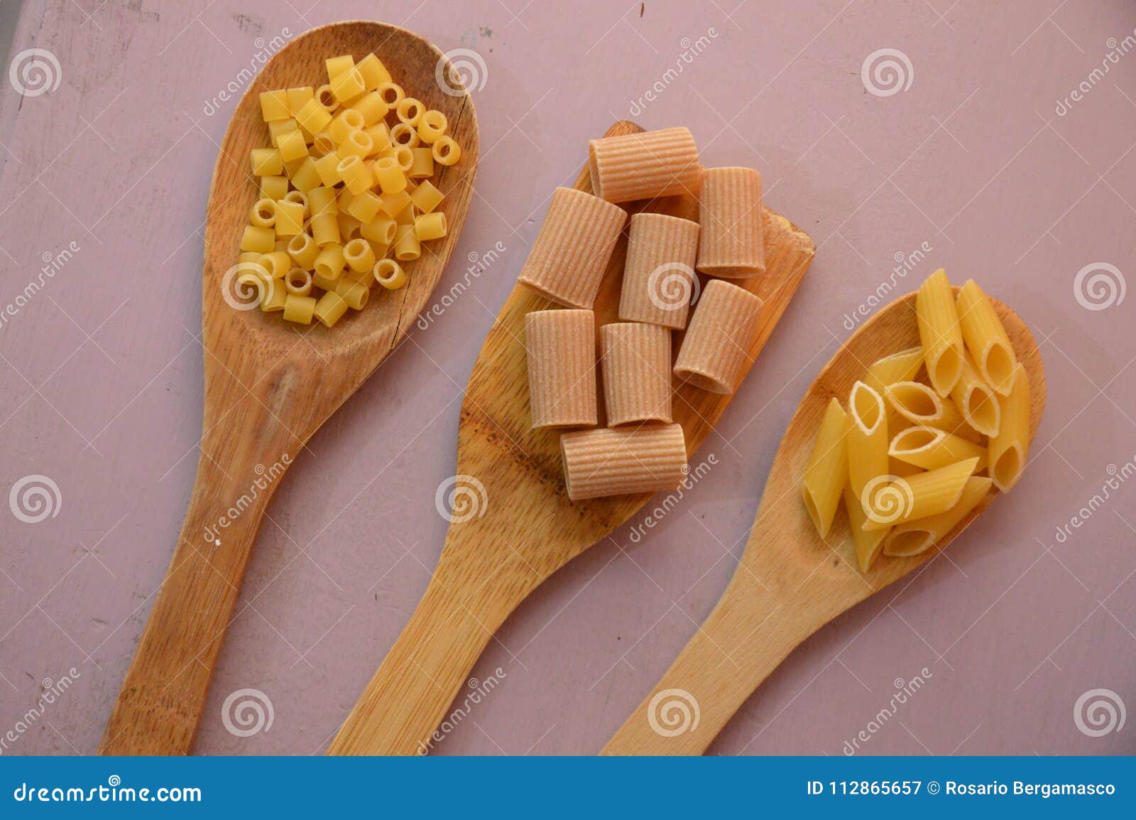Mix italian pasta stock image. Image of italian, spoon - 112865657