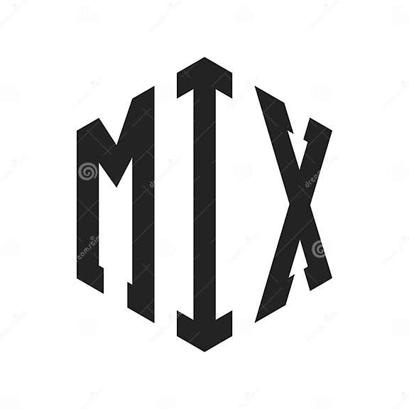 MIX Logo Design. Initial Letter MIX Monogram Logo Using Hexagon Shape ...