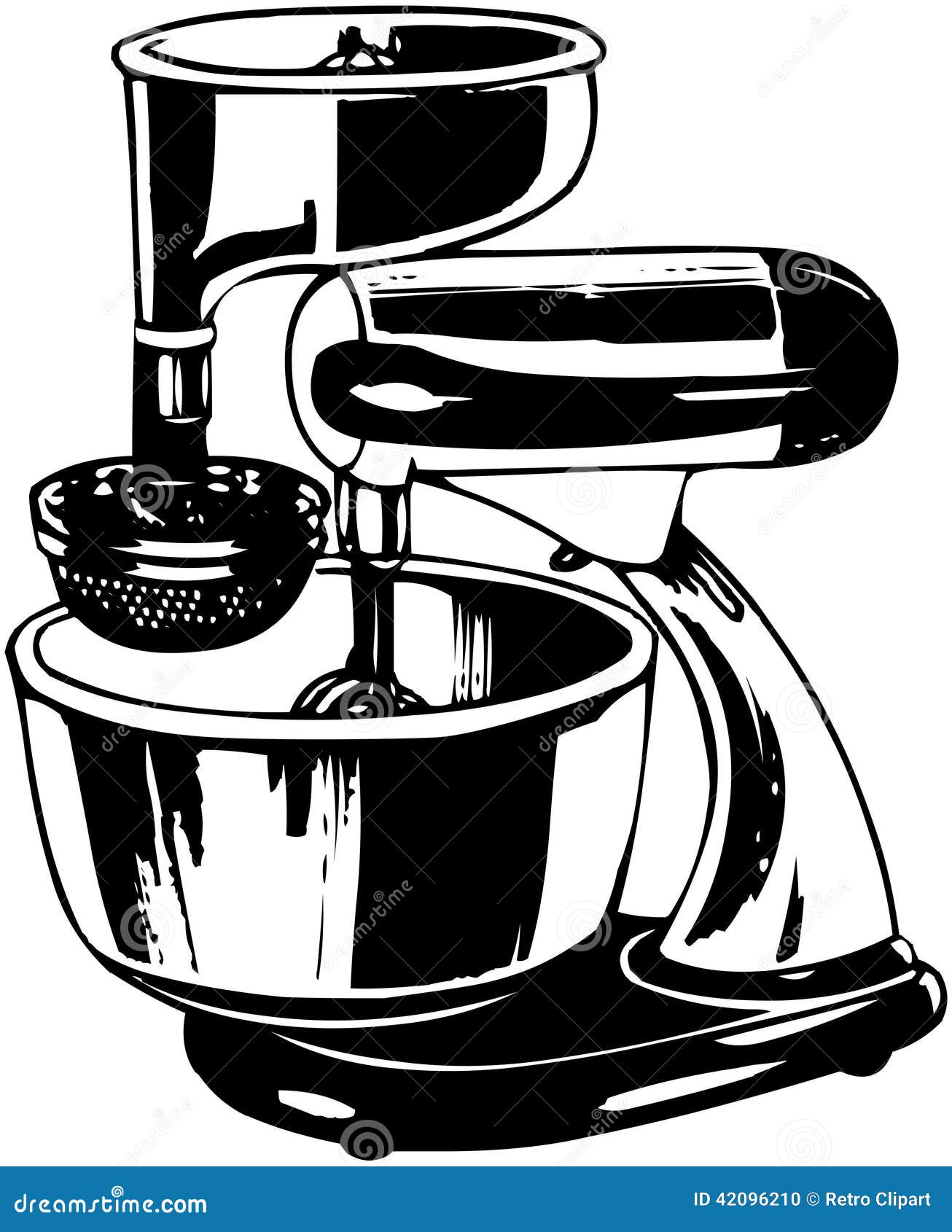 Mix Master stock vector. Illustration of kitchens, fifties - 42096210