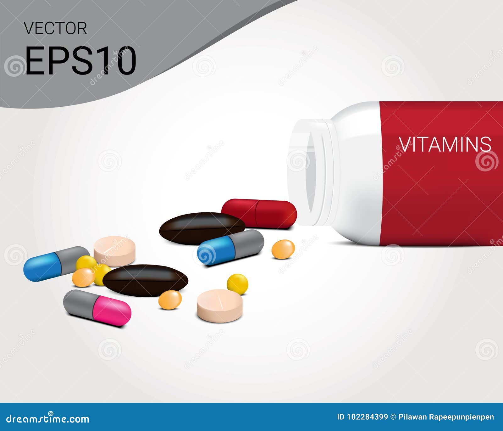 Mix Medicine stock vector. Illustration of health, remedy - 102284399