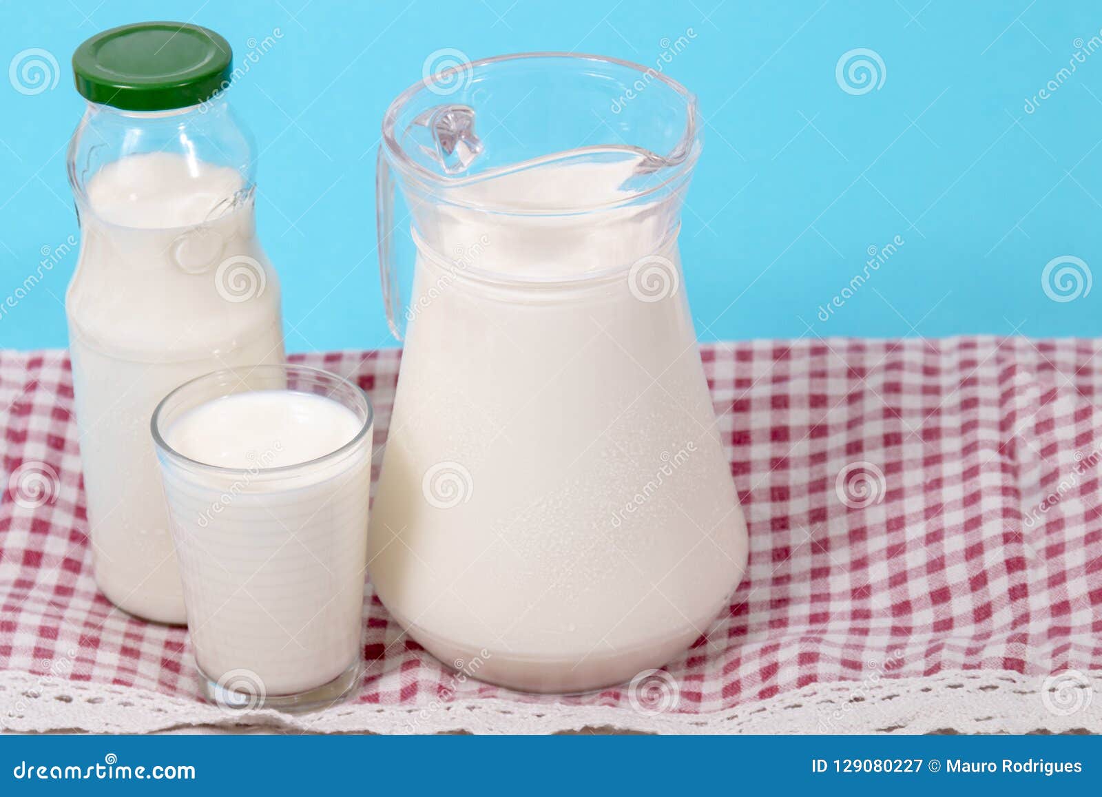 Mix of milk containers stock image. Image of comparison - 129080227