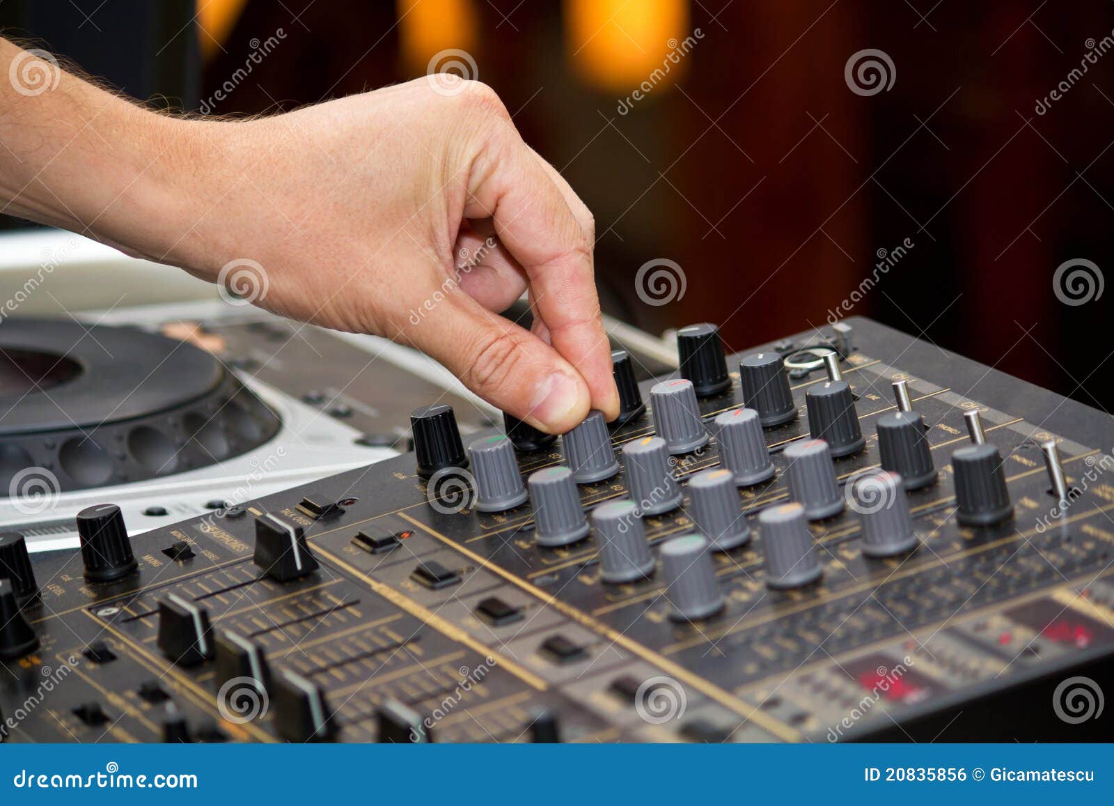 Mix the music stock photo. Image of adjust, knobs, concert - 20835856