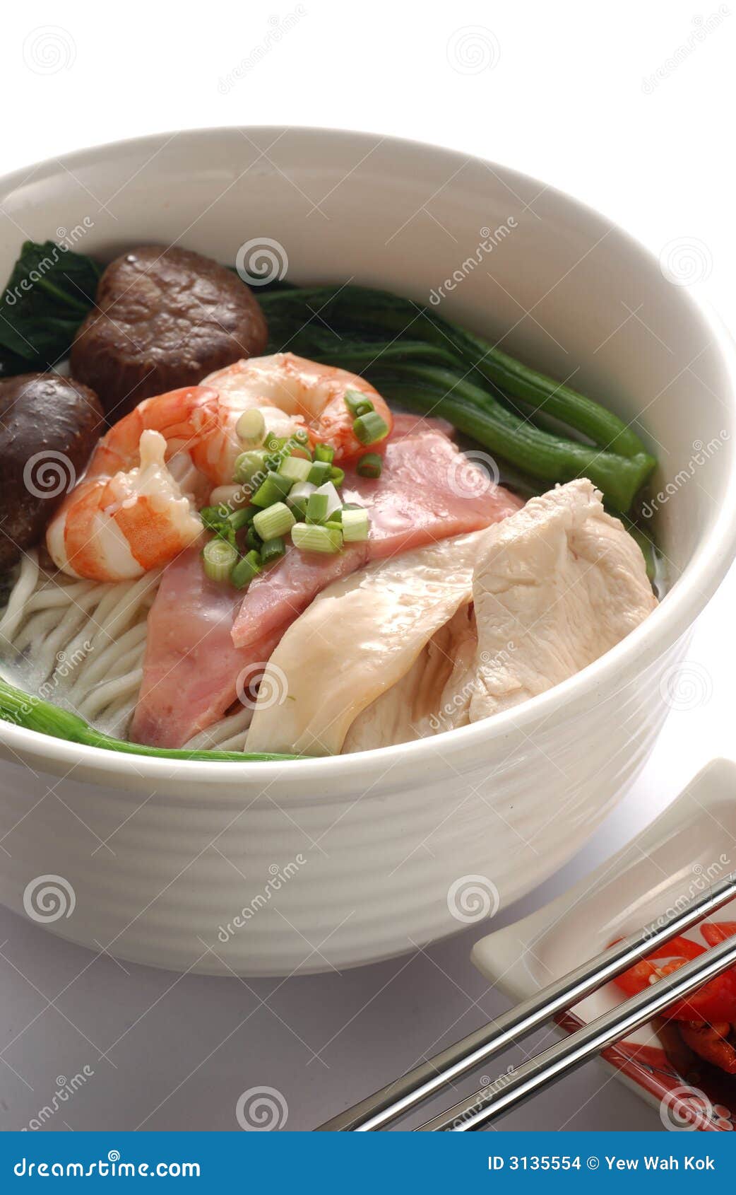Mix Noodle stock photo. Image of food, soup, chinese, prawn - 3135554