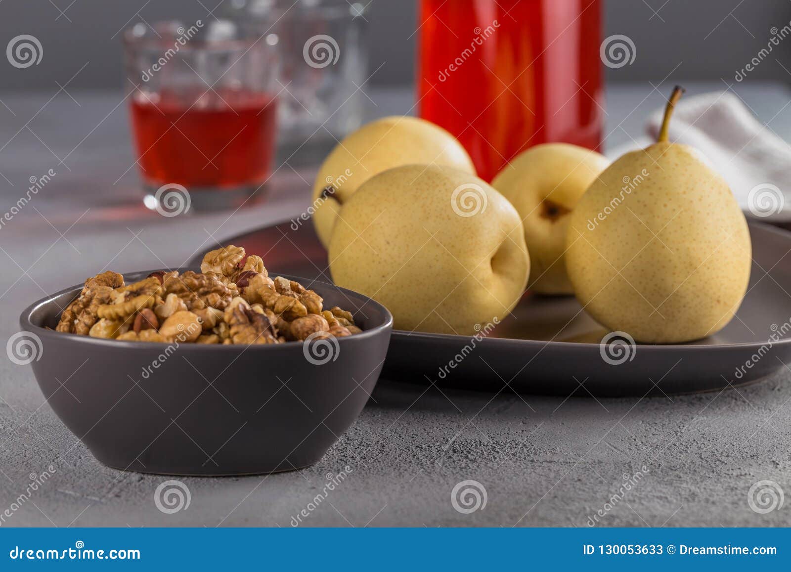 Mix of Nuts of Different Varieties in a Black Bowl on the Background of ...