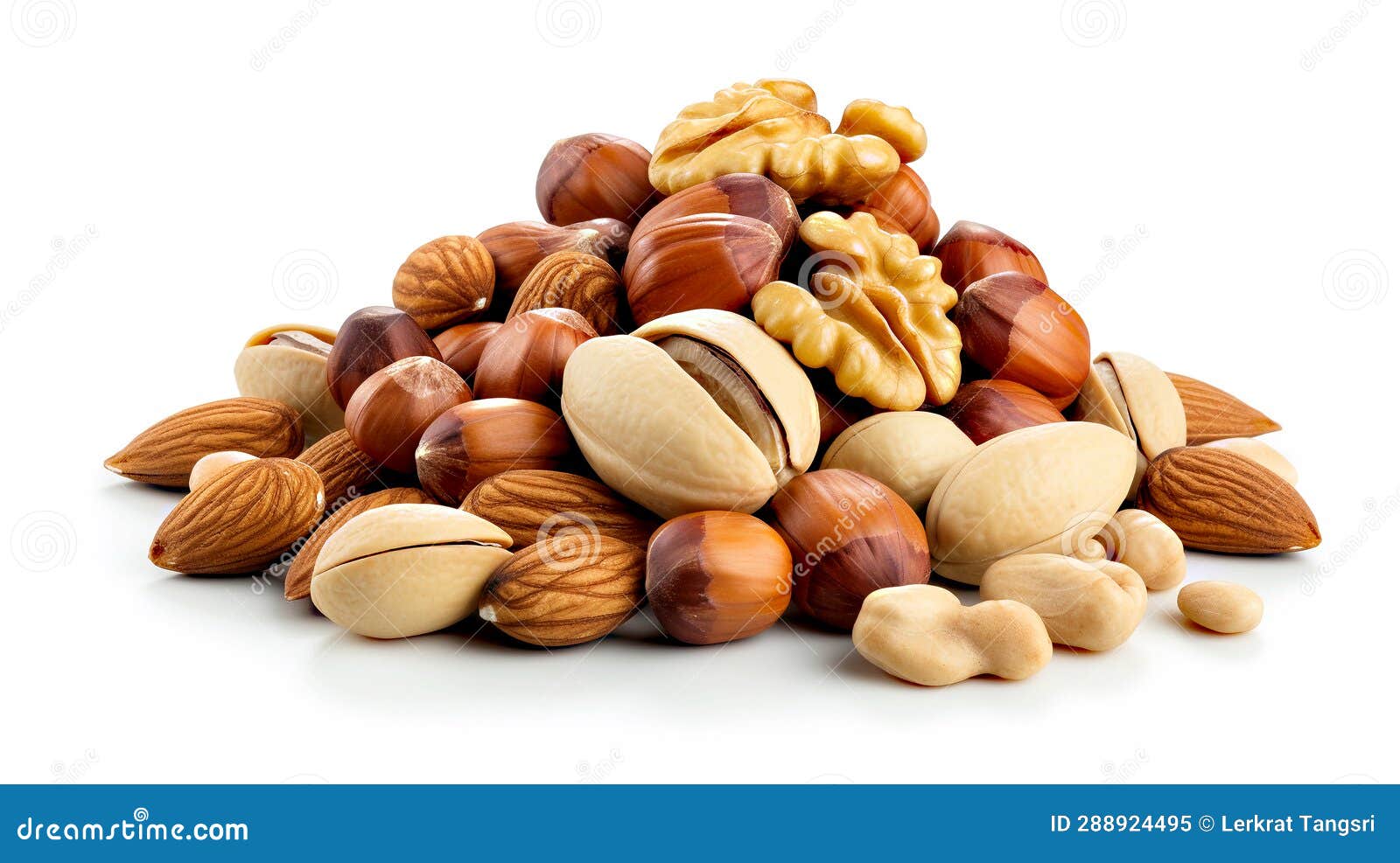 Mix nuts grains stock illustration. Illustration of breakfast - 288924495