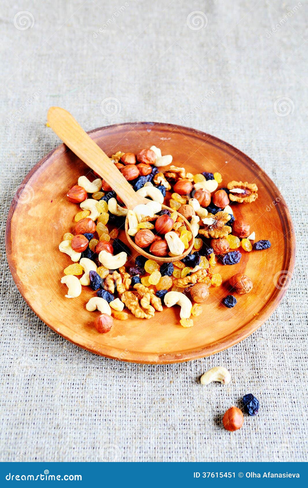 Mix nuts on a platter stock image. Image of hazelnuts - 37615451