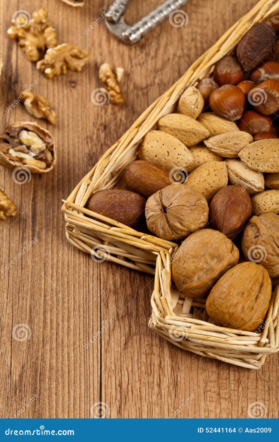 Mix of nuts stock photo. Image of pine, brazil, nutcracker - 52441164
