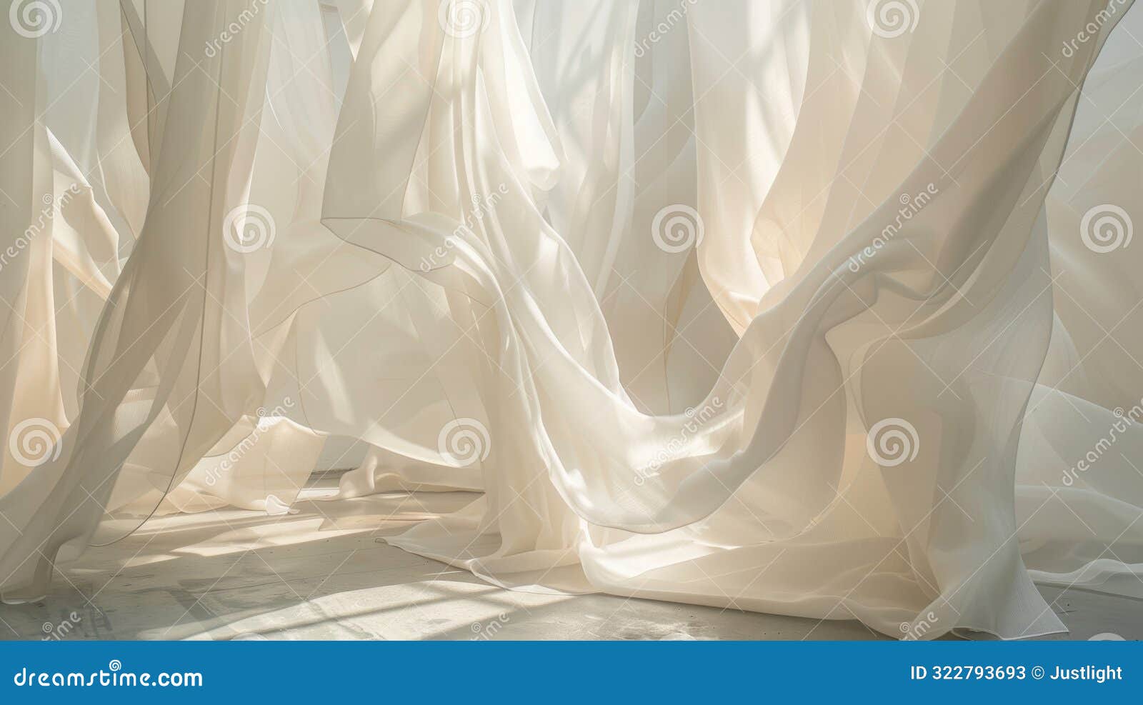 A Mix of and Opaque Fabric Pieces Creating a Play of Light and Shadow ...