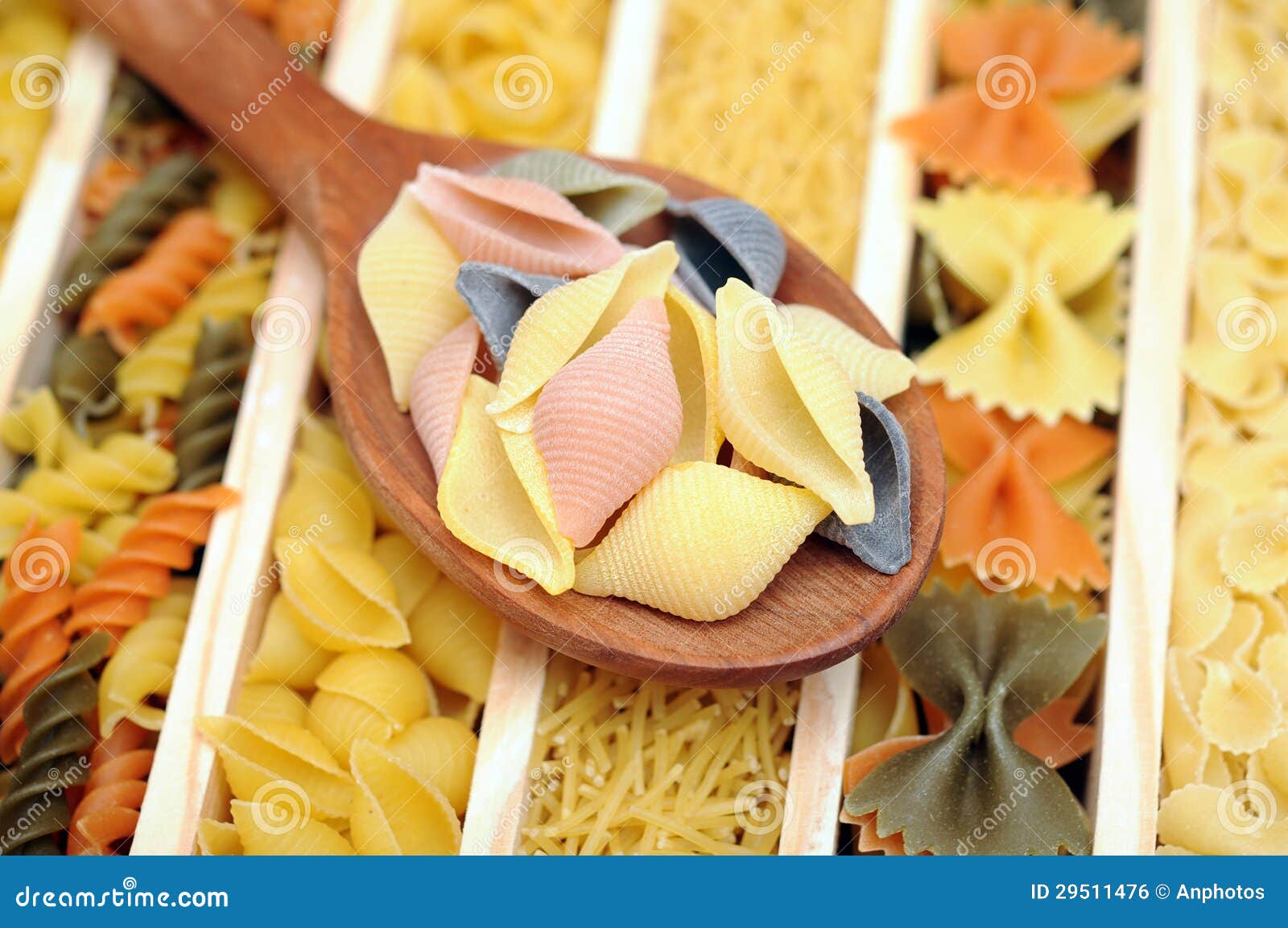 Mix of pasta stock photo. Image of close, calories, cuisine - 29511476