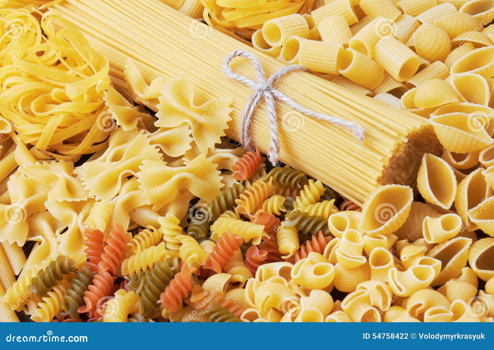 Mix of pasta stock photo. Image of pastry, healthy, cooking - 54758422