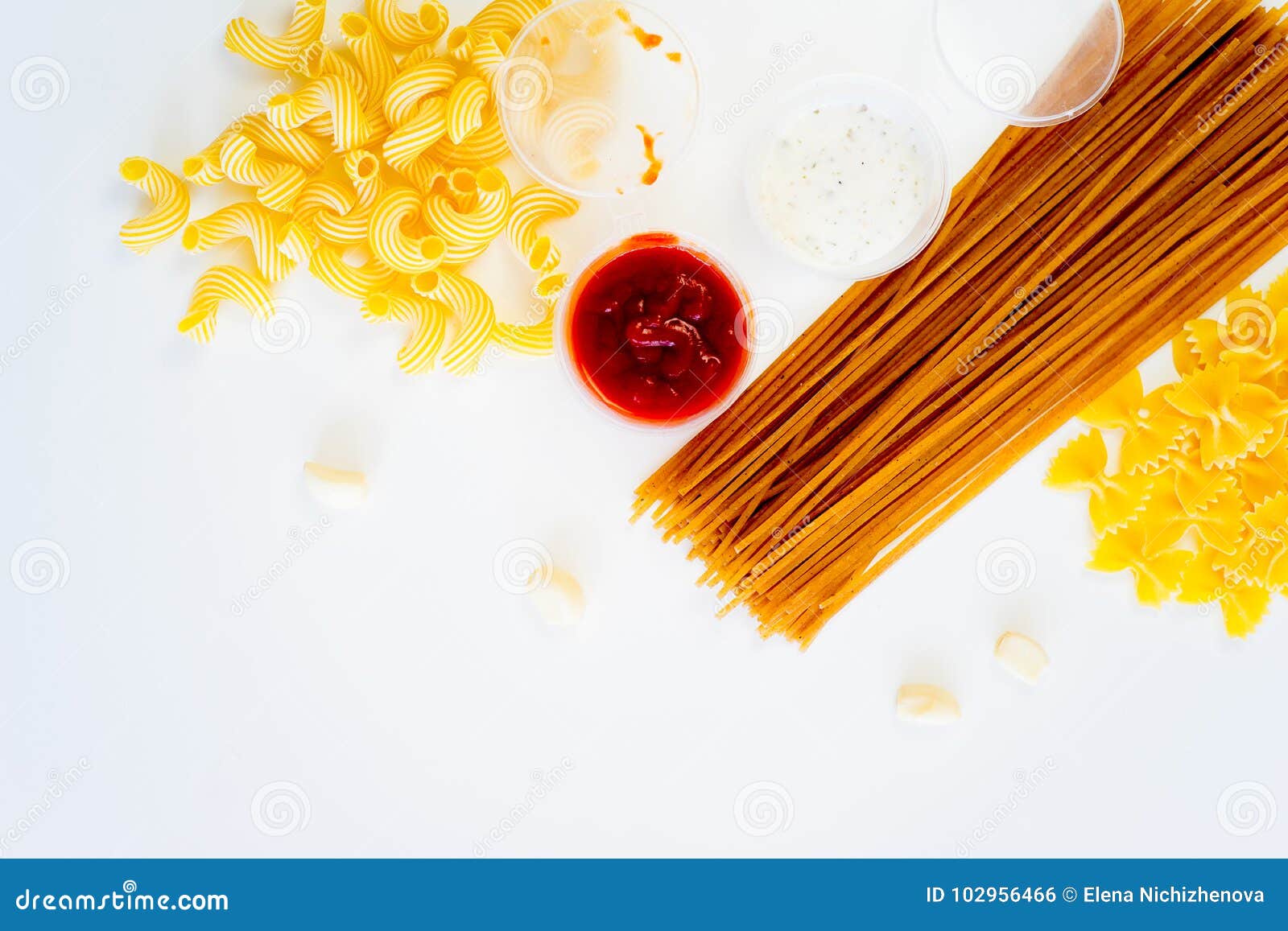 Mix of pasta stock photo. Image of mixed, pasta, fettuccine - 102956466