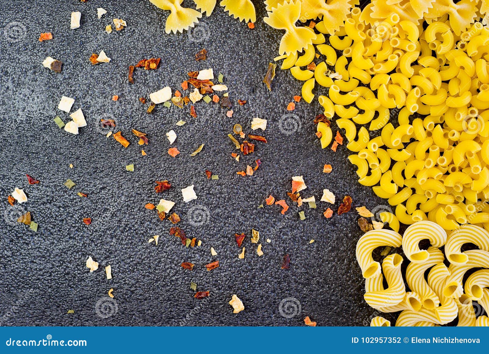 Mix of pasta stock photo. Image of pasta, cook, noodle - 102957352