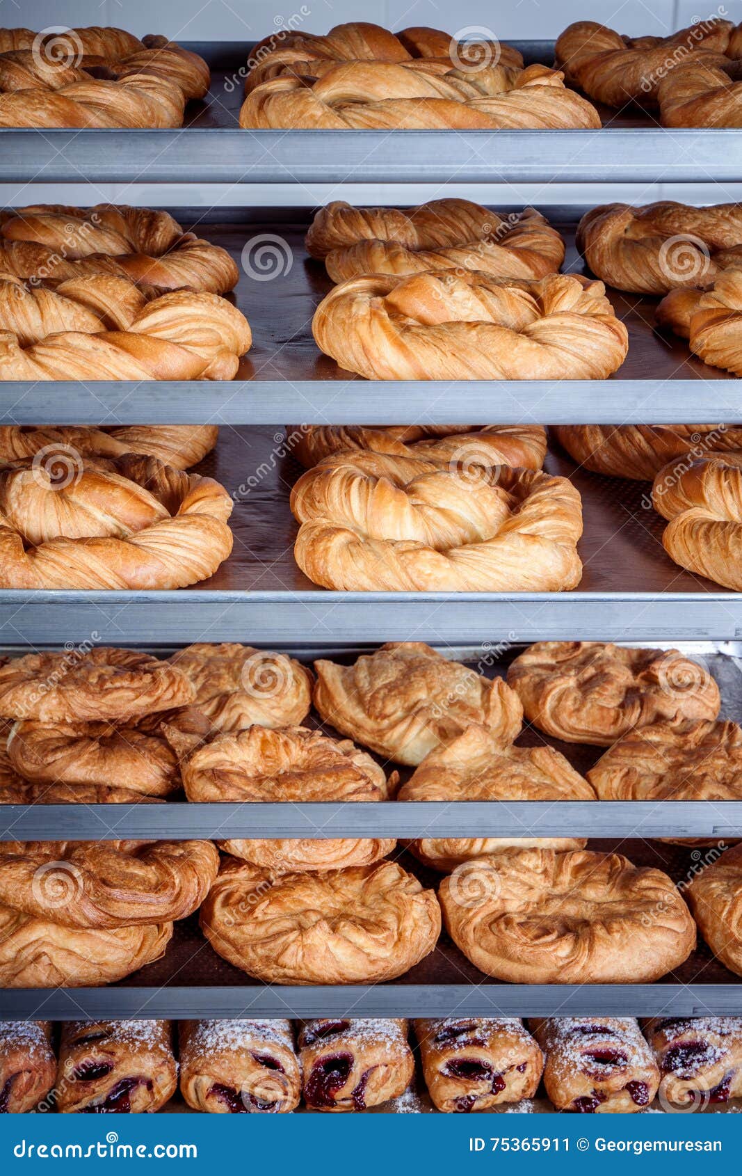 Mix of pastries stock image. Image of arrangement, industrial - 75365911