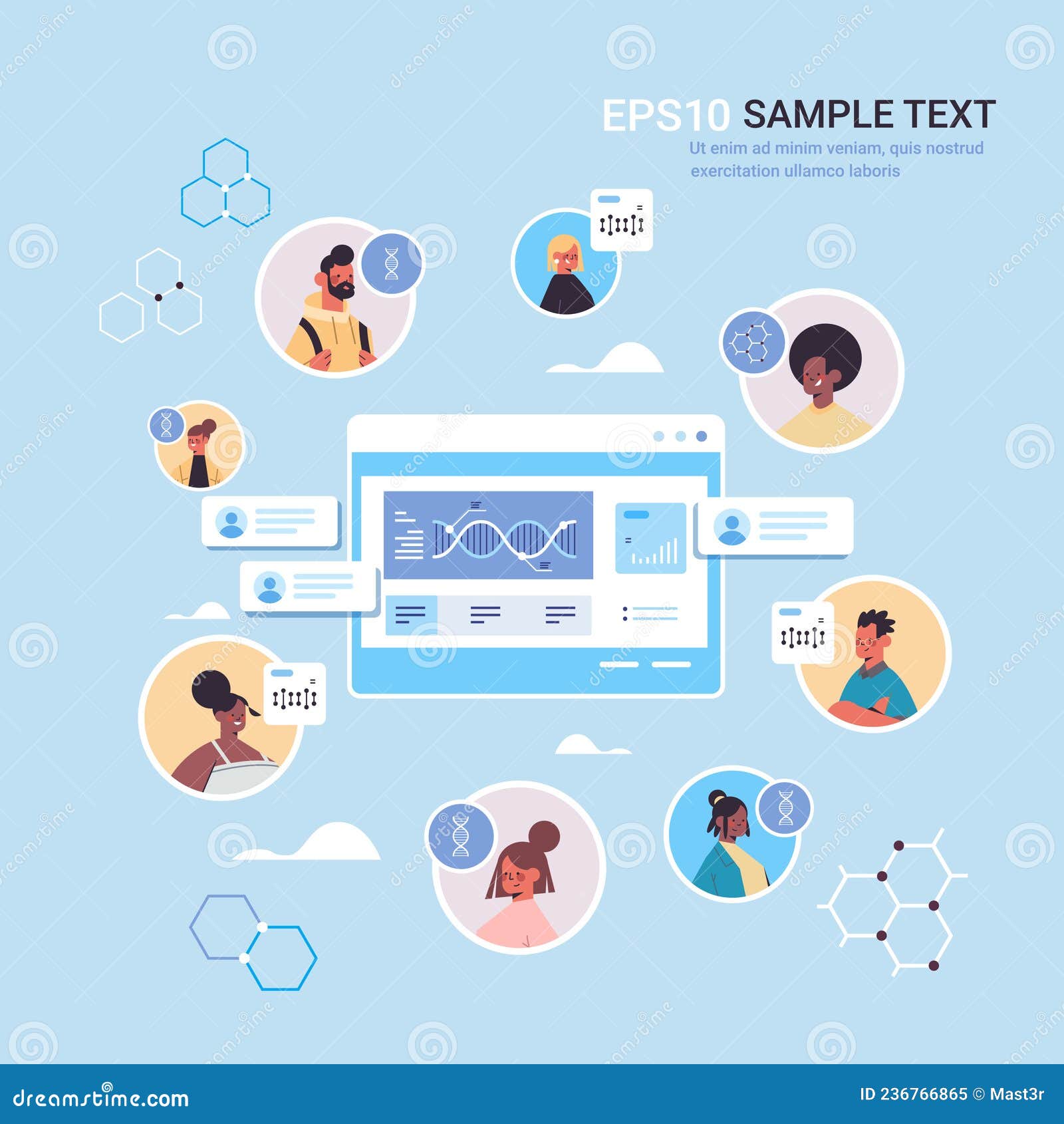 Mix Race Patients in Web Browser Windows DNA Testing Genetic ...