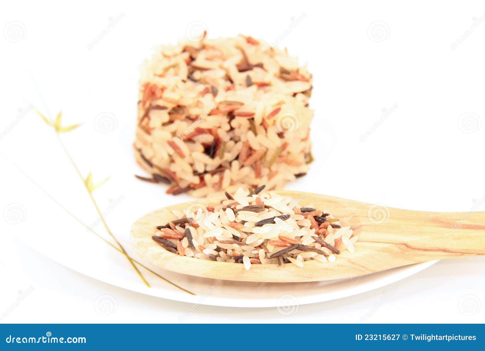 Mix rice stock image. Image of food, olive, wood, stirring - 23215627