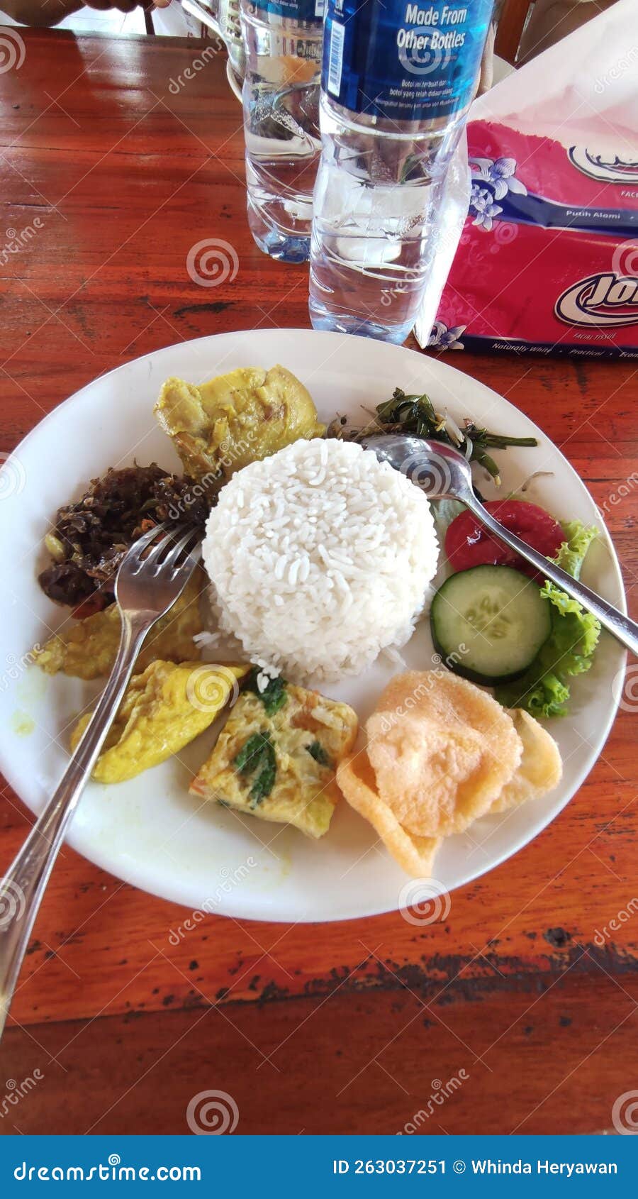 Mix Rice Traditional Food from Bali Stock Image - Image of food, rices ...