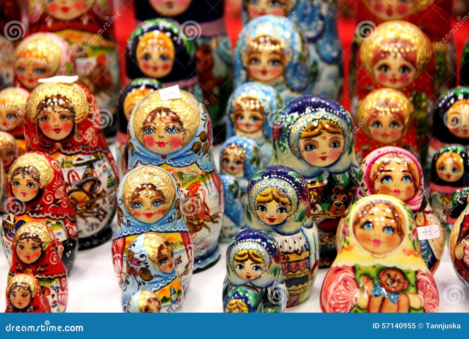 Mix of Russian Babushkas stock image. Image of present - 57140955