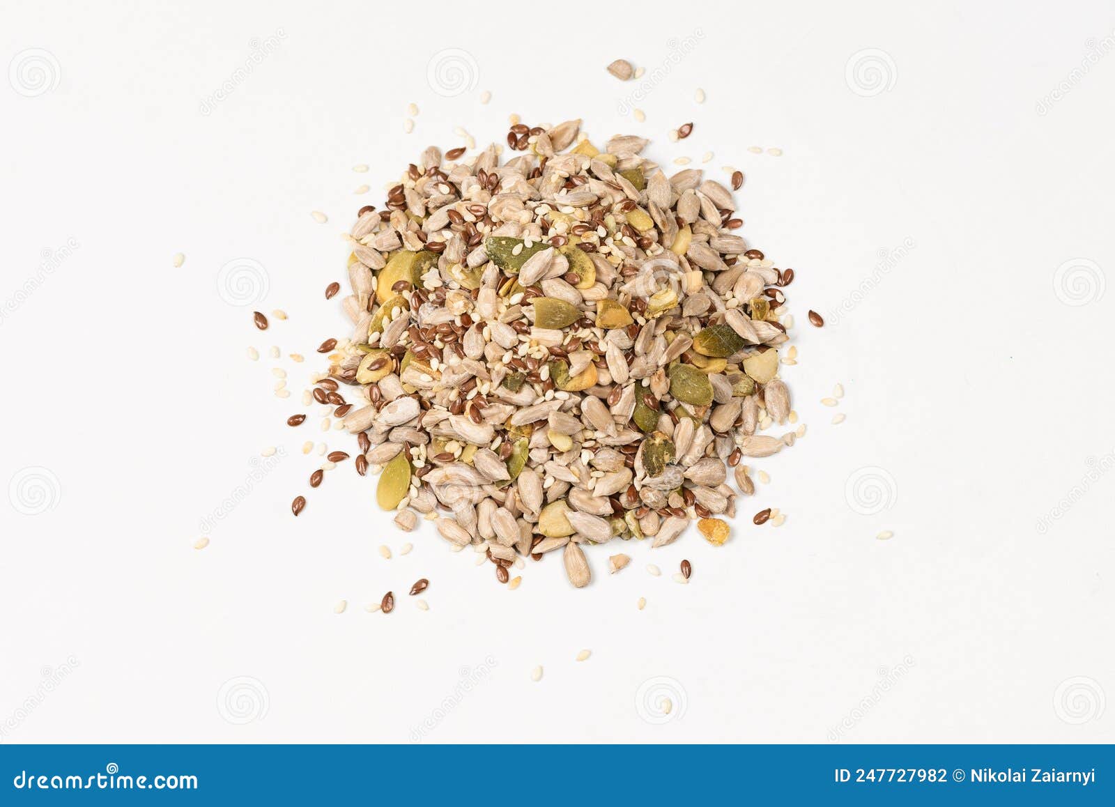 Mix of Seeds for a Salad. a Pile of Mixed Seeds Stock Photo - Image of ...