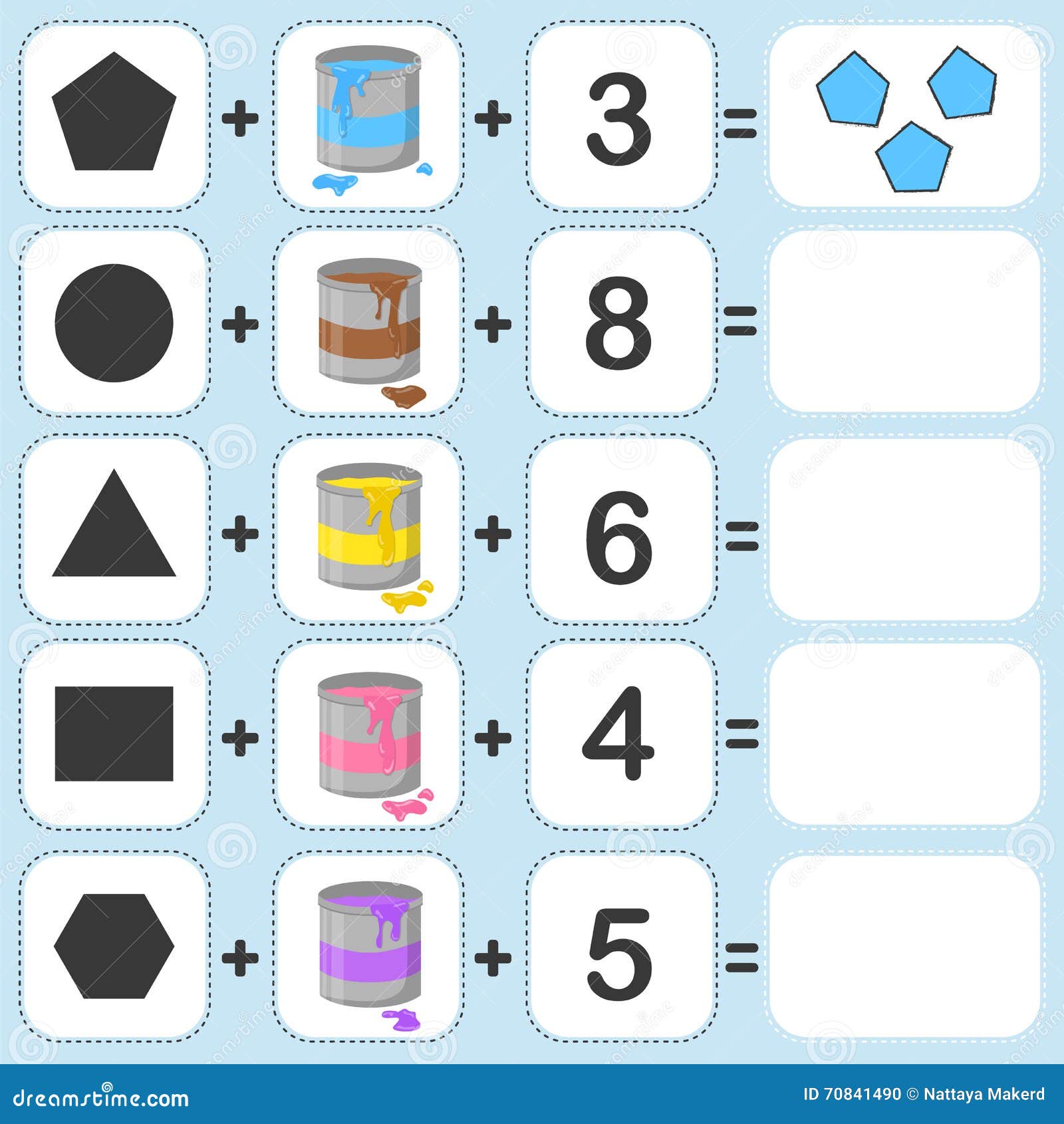 Shape And Color In Balance - Pictured As Balanced Balls On Scale That ...